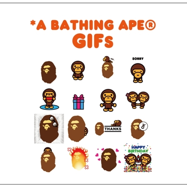潮潮們還不快用爆！BAPE 推出全新 GIF 圖檔，IG、FB 都能用～ - JUKSY 街星