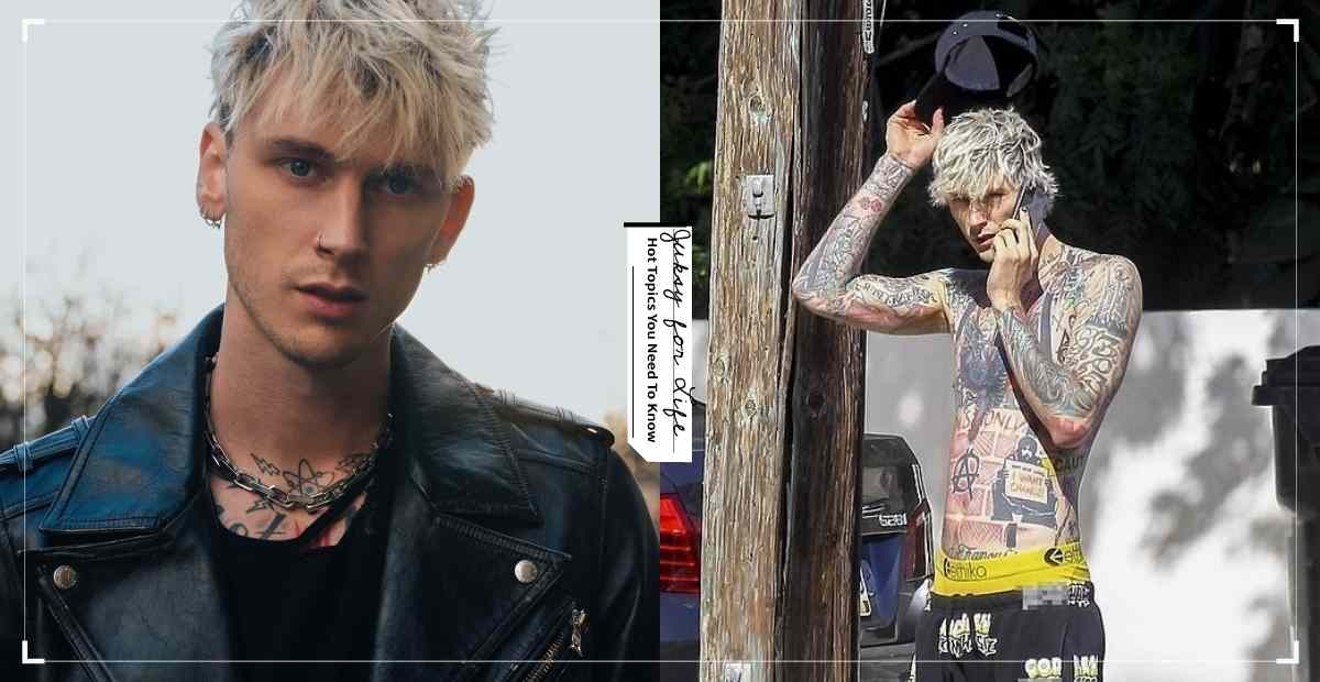 正港紋身狂魔！MGK 打赤膊秀滿身刺青上街，網友：滿到根本像穿了一件上衣！ - JUKSY 街星
