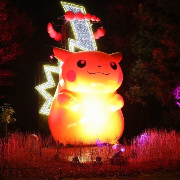 巨型皮卡丘超級萌！日本「寶可夢燈光秀」太夢幻，背景音樂還是遊戲 BGM 整個超有 Fu！ - JUKSY 街星