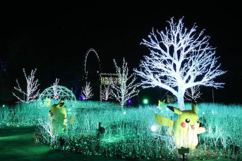 巨型皮卡丘超級萌！日本「寶可夢燈光秀」太夢幻，背景音樂還是遊戲 BGM 整個超有 Fu！ JUKSY 街星