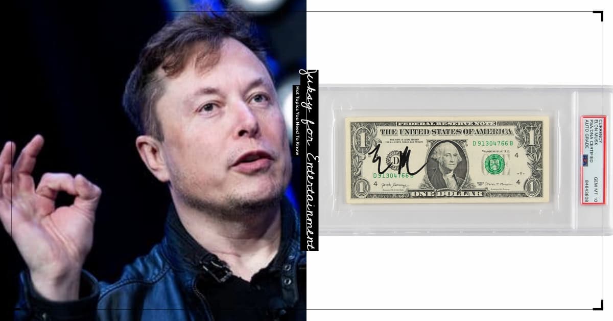 伊隆馬斯克 Elon Musk 簽名一元美金或將拍賣至 5 000 美元，果然是「全球首富」漲幅等級！ Juksy 街星