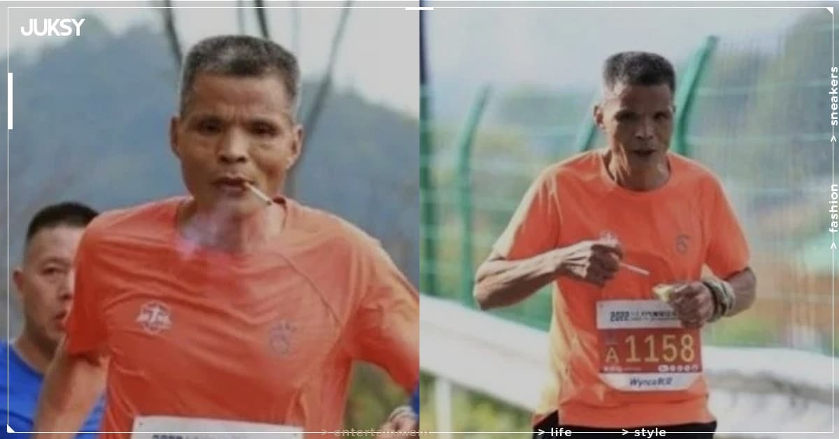 阿伯「抽菸跑馬拉松」爆紅背景起底，原來他不只真的超會跑、每年成績還持續進步！ JUKSY 街星