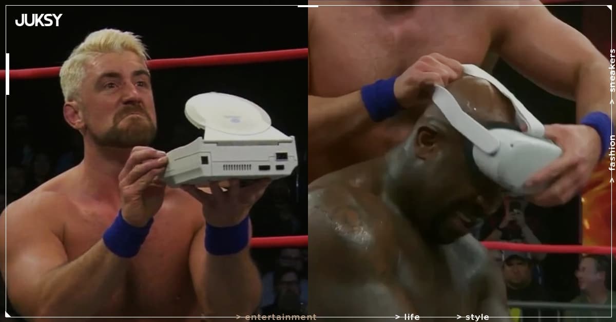 摔角選手 Joe Hendry 使出「VR 設備」＆「懷舊遊戲主機」攻擊，對方在台上忘情跳舞！ JUKSY 街星