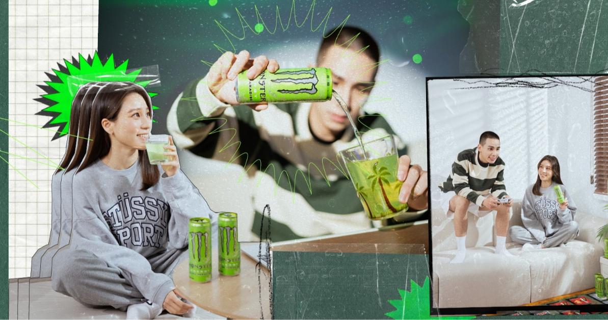今日份能量補給！一直保持好運氣的最佳方式 精氣不足時隨時來ㄧ瓶 Monster Energy 用低熱量換取高能量 JUKSY 街星