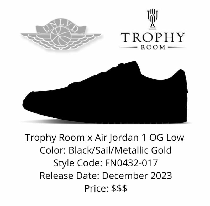 Trophy Room X Air Jordan 1 OG Low 今年年底驚傳發售，喬丹之子又將帶來最狠聯名鞋！ JUKSY 街星