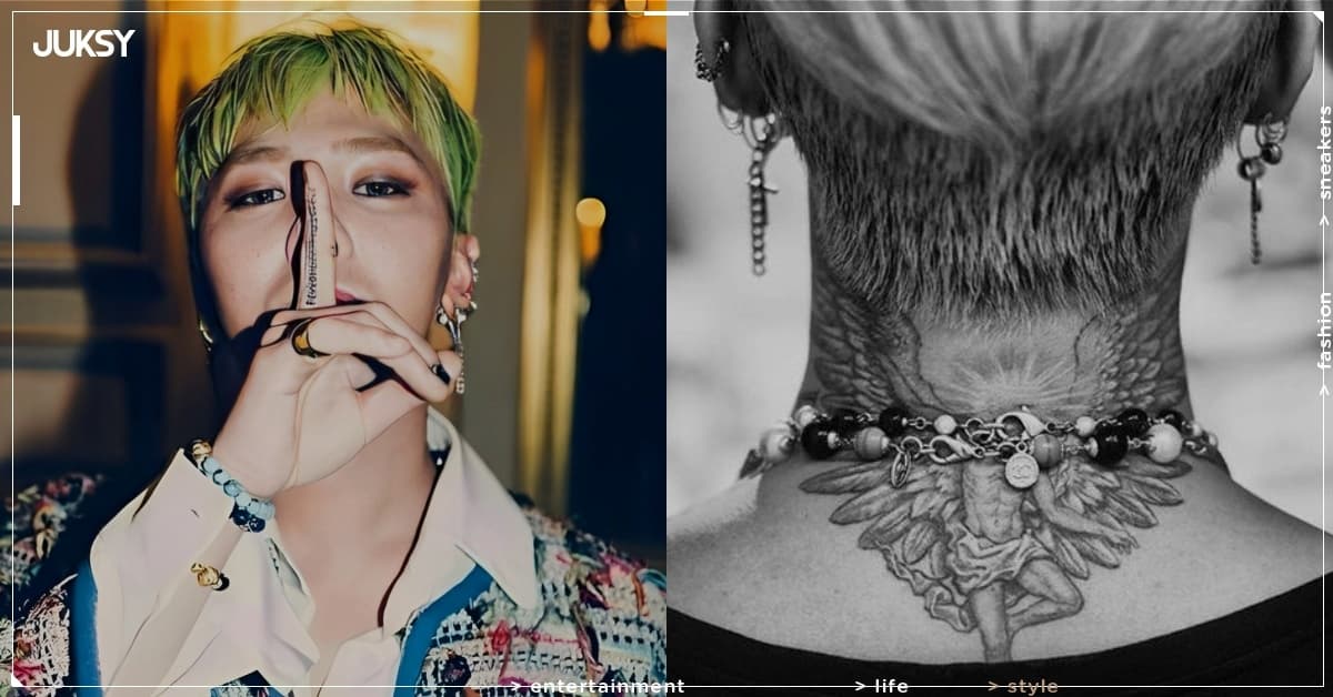 GD 刺青秘密大解析：脖子裸男是經紀人、大腿字樣是憂鬱症救命良藥⋯這 15 個你都看過嗎？ JUKSY 街星