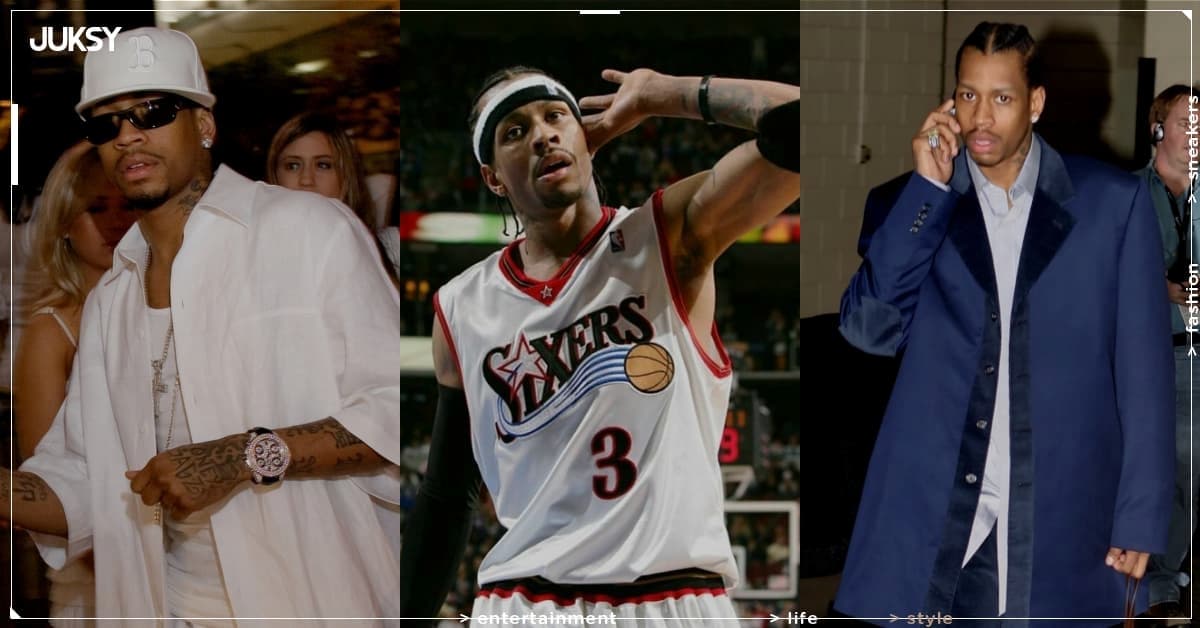 【NBA 球星穿搭】Allen Iverson 造型重點解析，果然是費城 76 人唯一「答案」！ JUKSY 街星