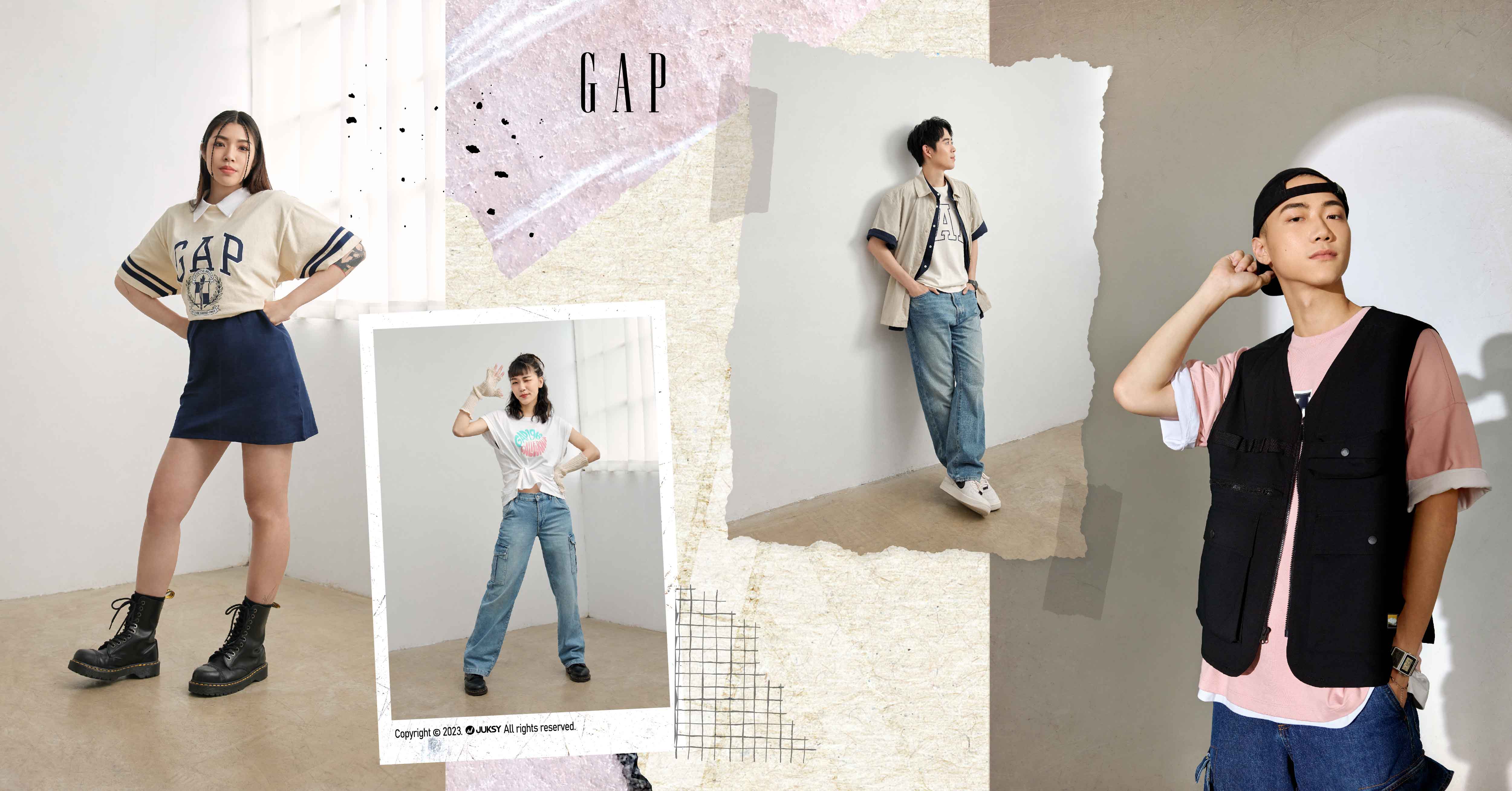 今夏必學「#我的 TEE 型公式」突破時髦天花板！「加、減、乘、除」4 種穿衣技巧，打擊身材困擾、讓T恤華麗變身！ JUKSY 街星