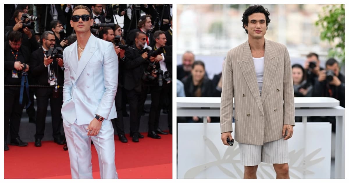 墨西哥性感男神Alejandro Speitzer與美國演員Charles Melton身穿BOSS亮相出席 2023坎城影展 JUKSY 街星