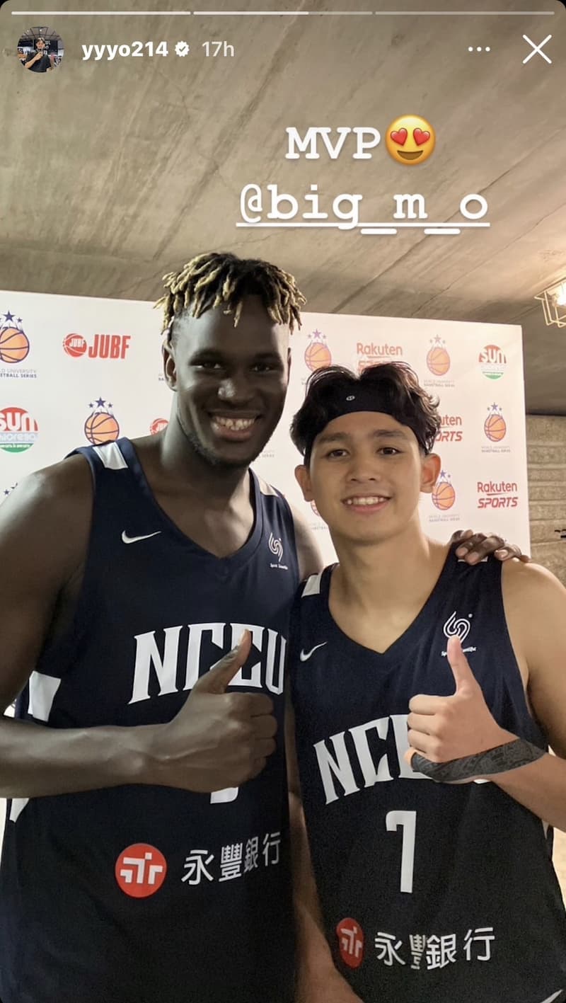 政大莫巴耶率隊稱霸世界大學籃壇 WUBS，全場轟 30 分獲 MVP：「想挑戰 NBA！」 JUKSY 街星