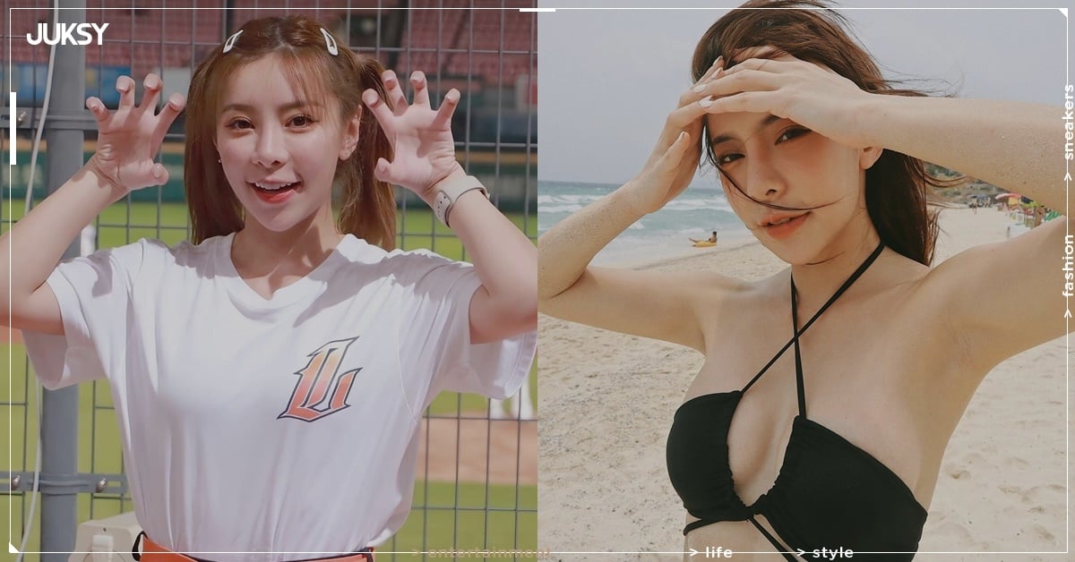 「UniGirls」藍辰語上身仿刺青單穿 ck 辣爆！誘人神情網友嗨翻：是 Bad Girl！【野生抓正妹】 - JUKSY 街星