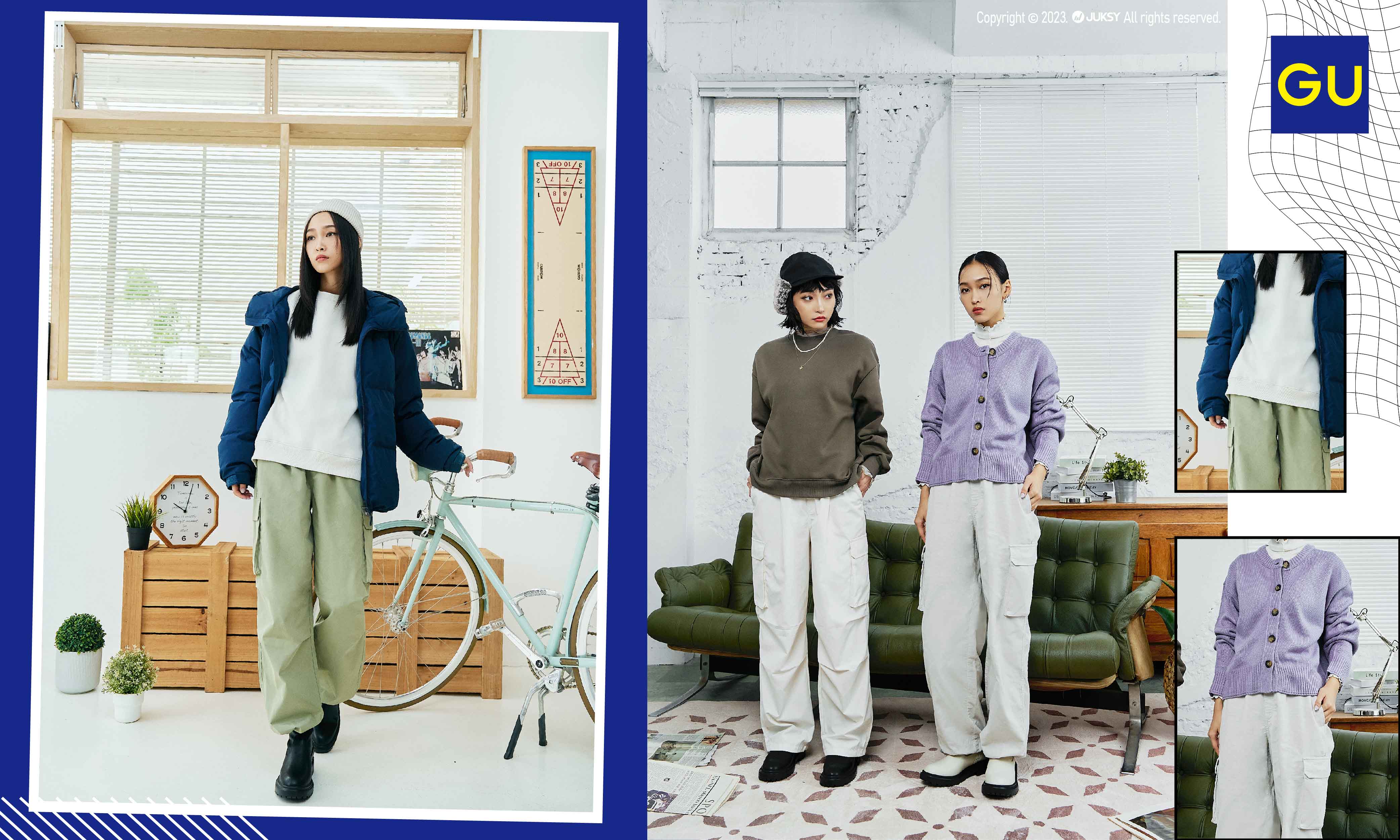 別小看我們的默契！當閨蜜、另一半也喜歡率性工裝風，就用「GU 百搭神物 —— 極致工裝褲系列」打造機能潮流感，穿出專屬 OOTD！ JUKSY 街星