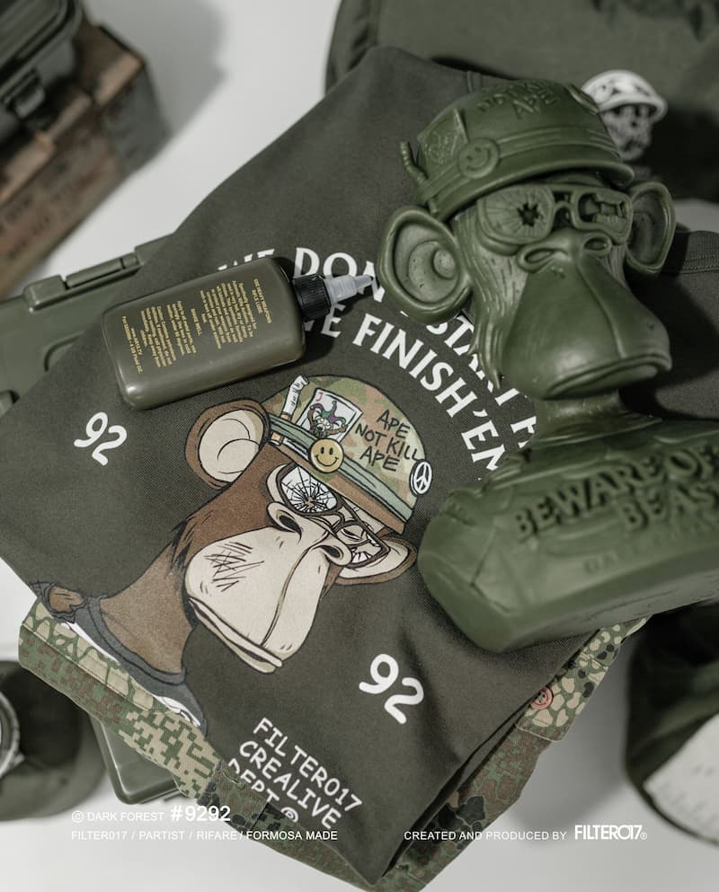FILTER017 X BAYC #9292 DARK FOREST 無聊猿主題膠囊系列話題炸裂中！ JUKSY 街星