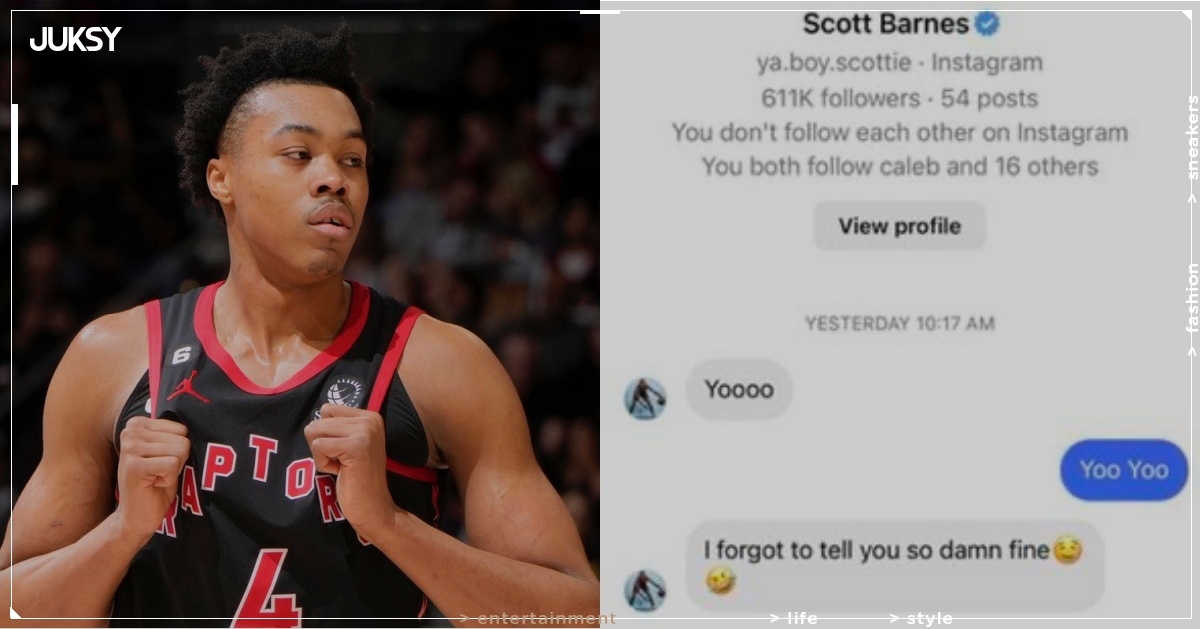 NBA／Scottie Barnes 用 IG 搭訕陌生妹妹，得知對方未成年後「訊息秒收回」！ - JUKSY 街星