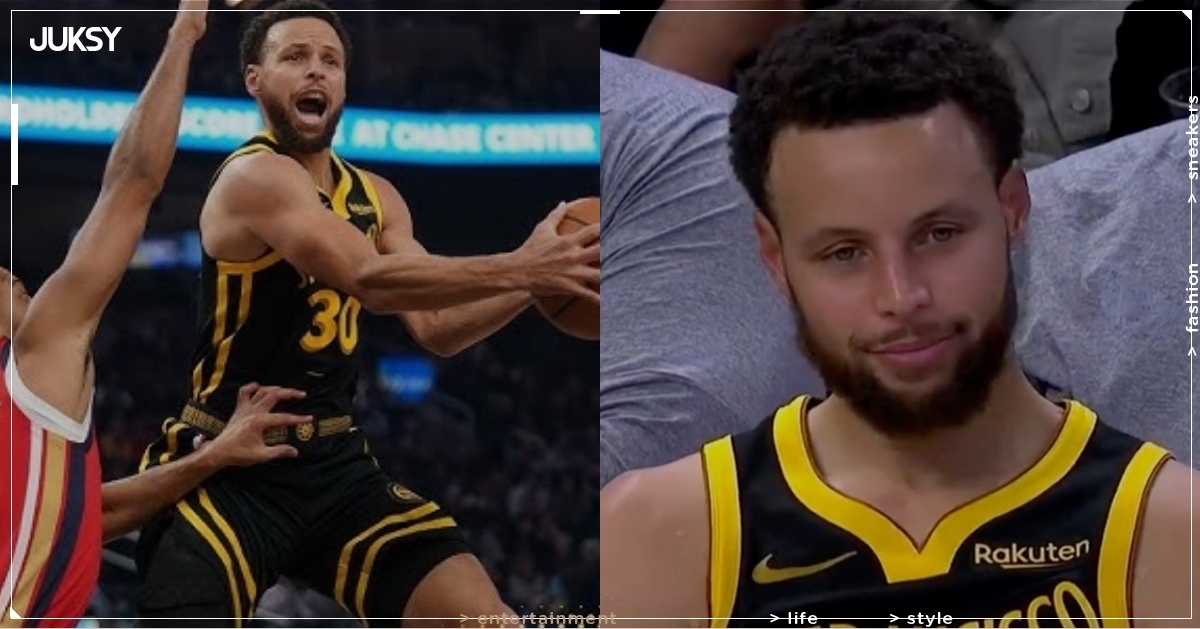 NBA／勇士遭鵜鶘血洗 36 分創難堪紀錄，Curry 坐在場邊「苦笑搖頭」表情超無奈！ | JUKSY 街星