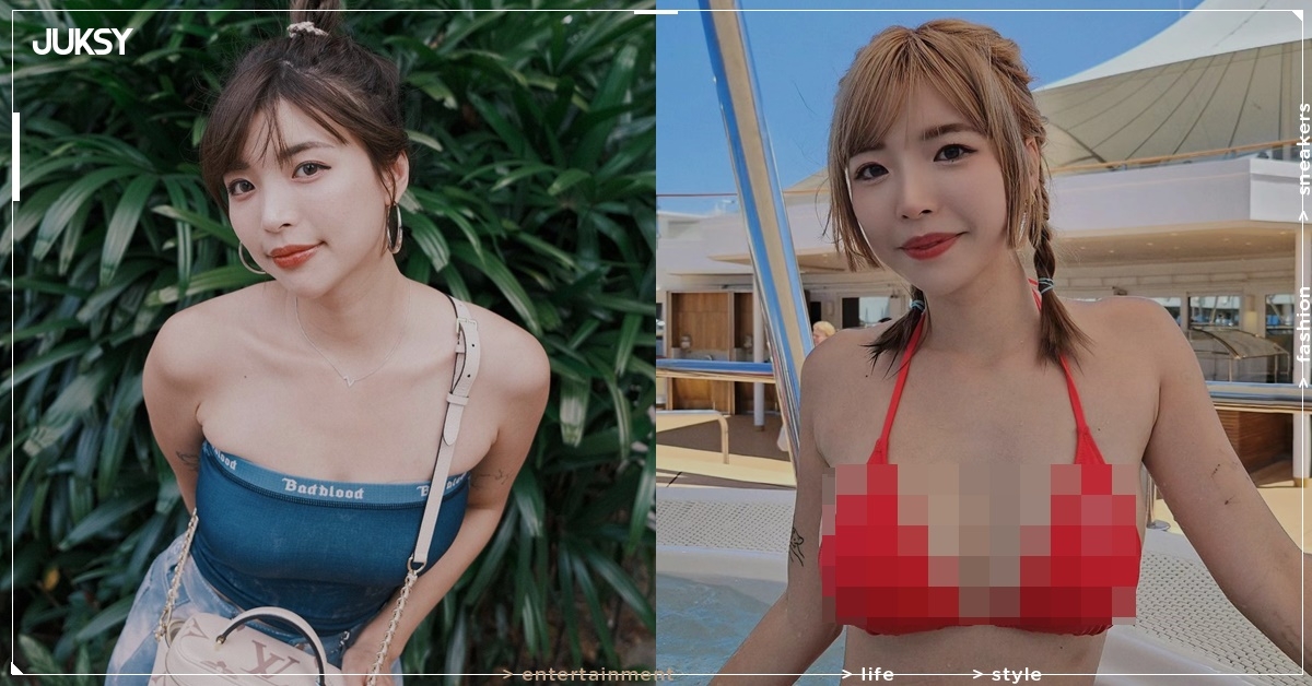 YouTuber「一隻阿圓」無懼寒流辣曬 CK 比基尼！「巨型車頭燈」衝擊三觀太猛烈！【野生抓正妹】 - JUKSY 街星