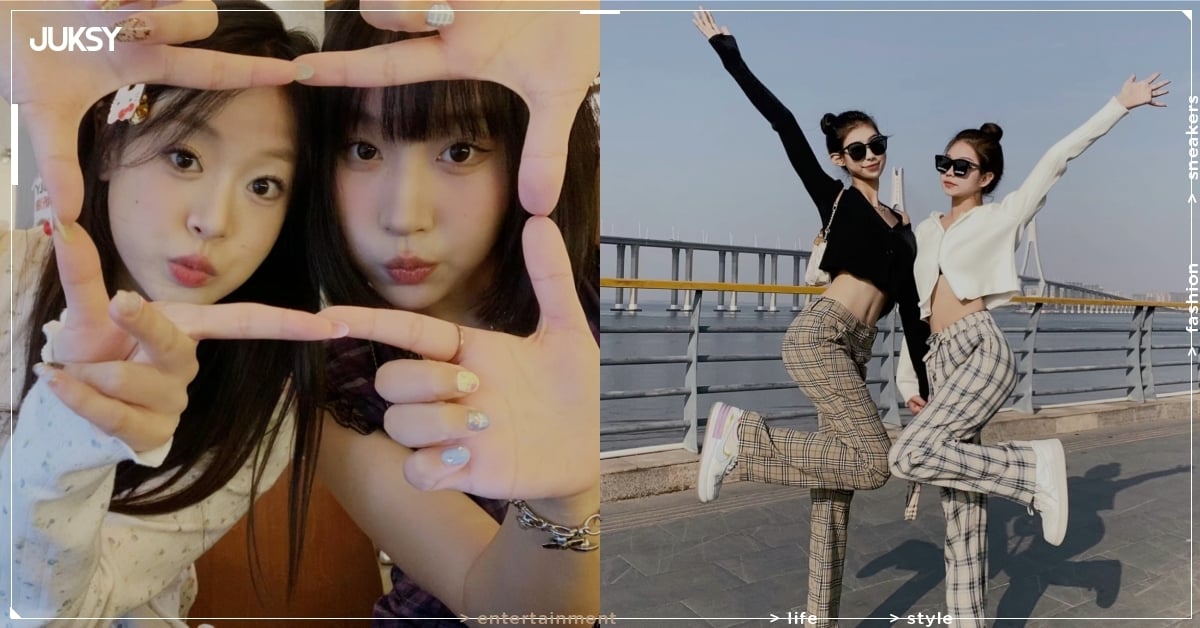 2024 10 個閨蜜拍照姿勢推薦：抬手勾腿、錯位比心⋯教你韓妞最新拍法！ - JUKSY 街星