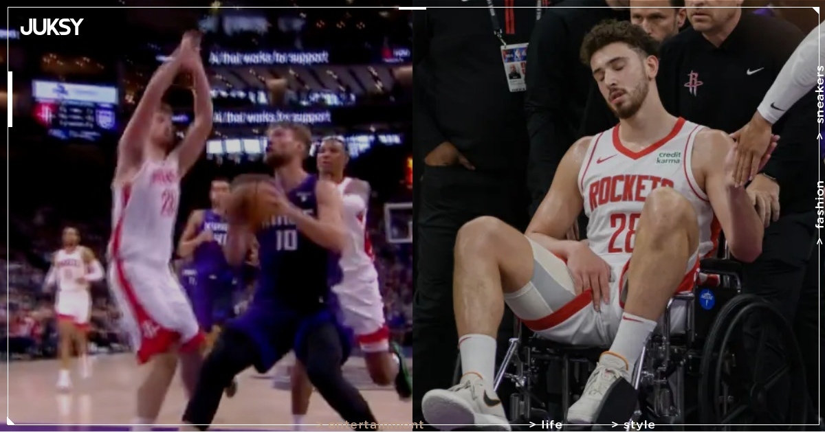 NBA／Alperen Sengun「右膝扭傷」驚悚畫面曝光，坐輪椅提前退場雙手抱頭崩潰！ - JUKSY 街星