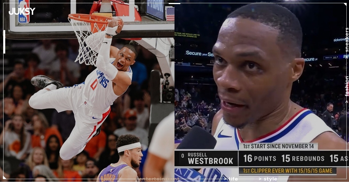 NBA／Russell Westbrook 完成超級大三元締造紀錄：「想帶給球隊活力！」 - JUKSY 街星