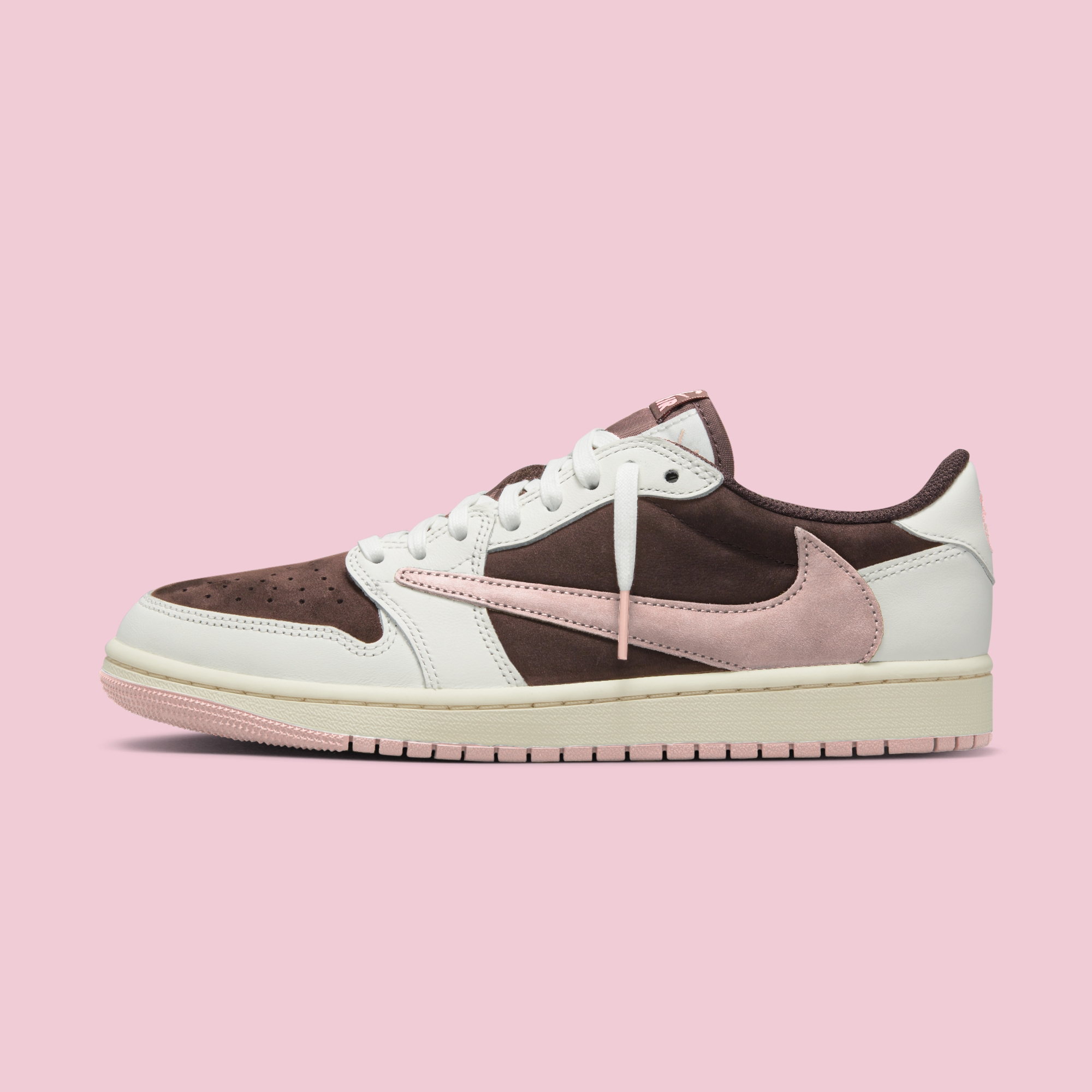 Travis Scott x Air Jordan 1 Low "Shy Pink"、"Dark Pony" 聯名新色釋出，2025 年春季 ...
