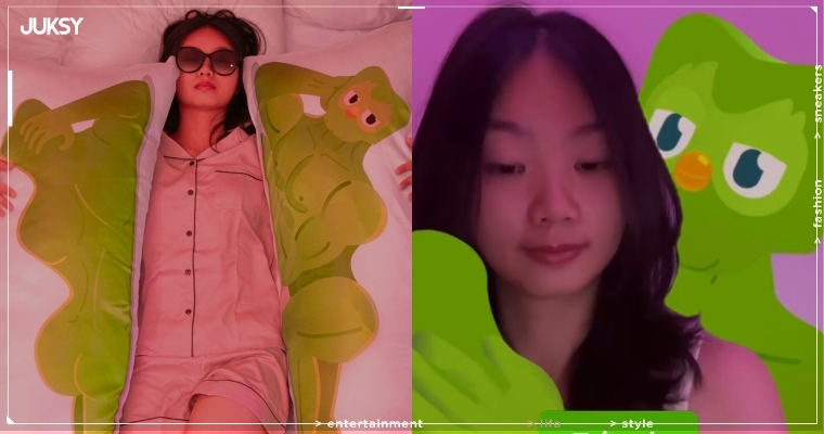 語言學習 App「多鄰國」Duolingo 官方惡搞吉祥物 Duo，推出等身大肌肉猛男抱枕、濾鏡引起網友熱議！ | JUKSY 街星