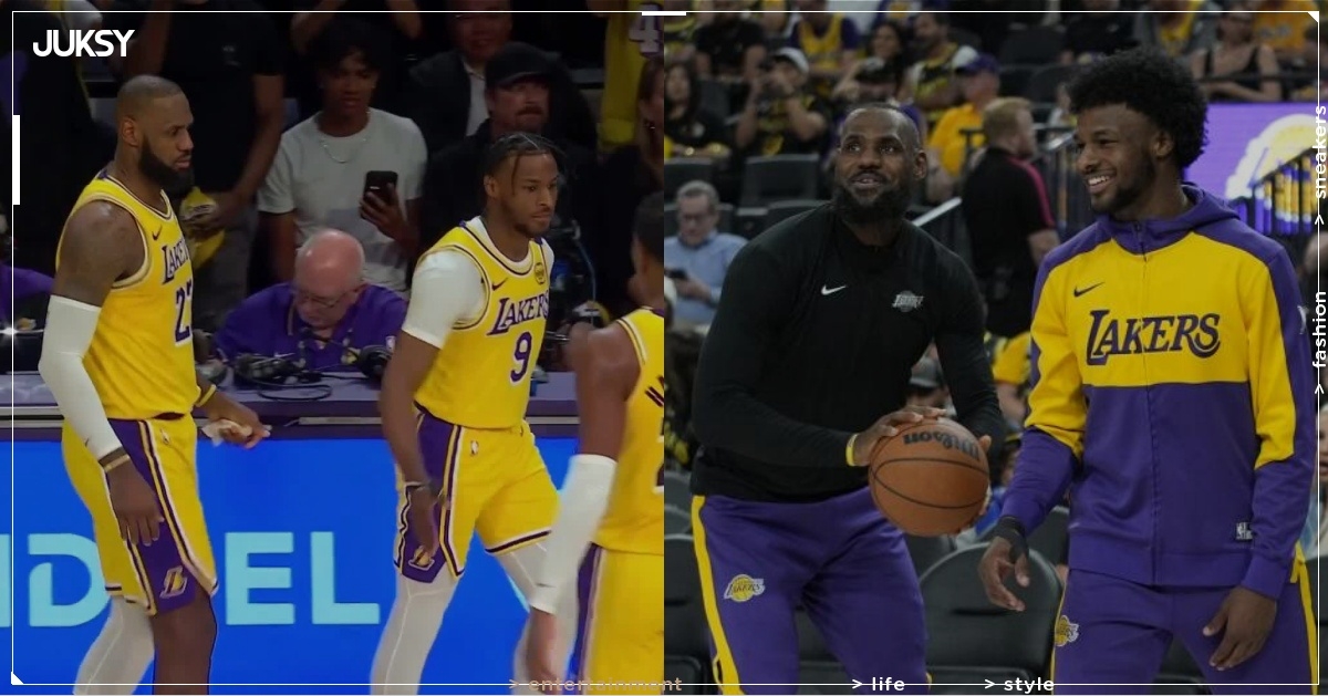NBA／湖人開幕戰詹皇、Bronny James 一同出賽，創下首次「父子同台」夢幻紀錄！ - JUKSY 街星