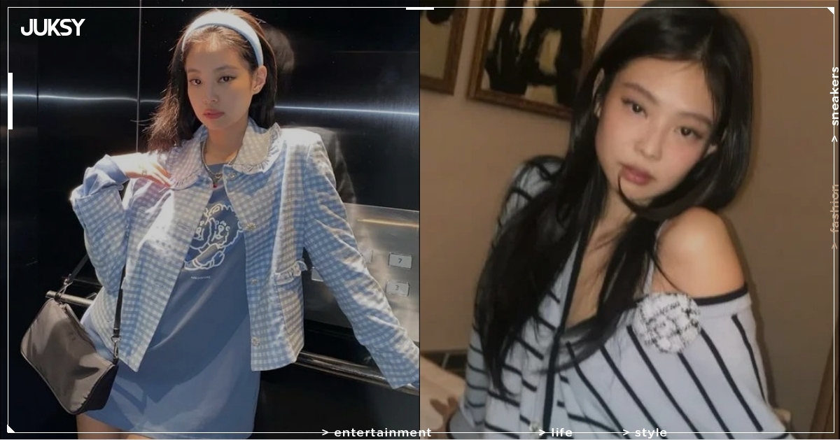 Jennie 身高 163 公分寶寶藍女生穿搭美翻！5 款單品推薦打造溫柔高級感～ | JUKSY 街星