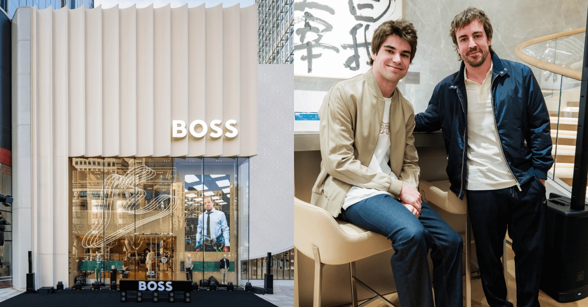F1車手ALONSO與STROLL亮相BOSS上海旗艦店盛大開幕暨，2025春夏BOSS X ASTON MARTIN聯名系列發布活動 - JUKSY 街星