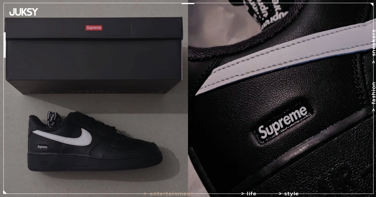 Supreme x Nike Air Force 1「黑鞋白標」全新秋季新色登場！完整細節＆發售詳情一次看！ | JUKSY 街星