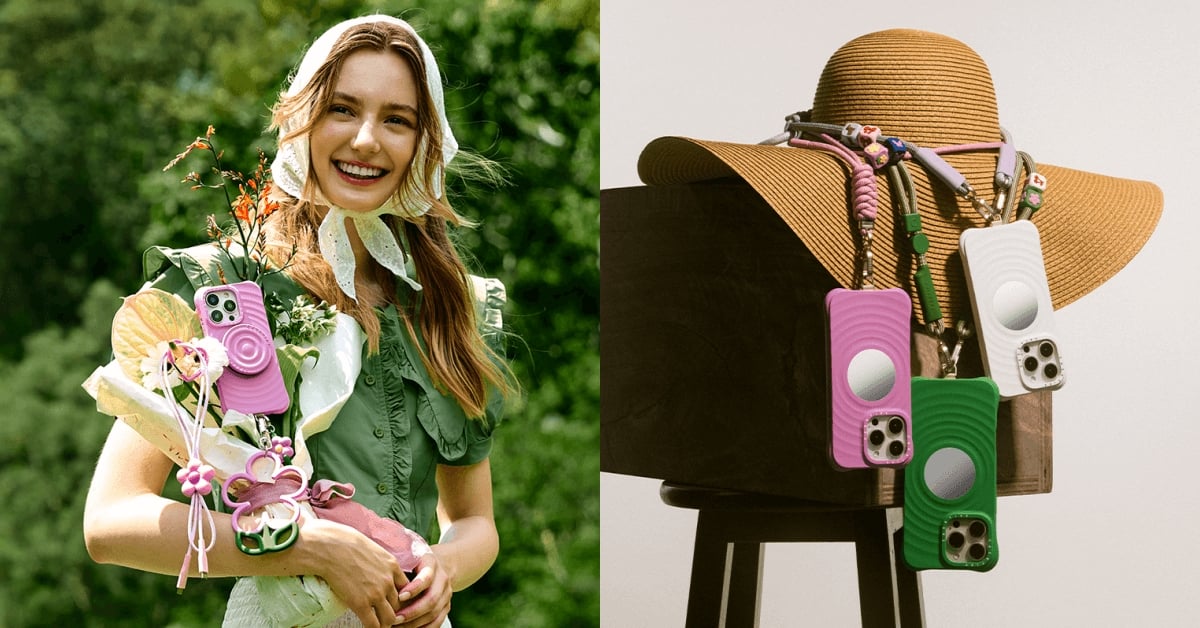 Karina、車銀優、G-Dragon 都愛不釋手的波紋手機殼推出夢中花園夏日新色，讓 Essentials by CASETiFY™ 系列為少女們補充視覺維他命 C！ - JUKSY 街星