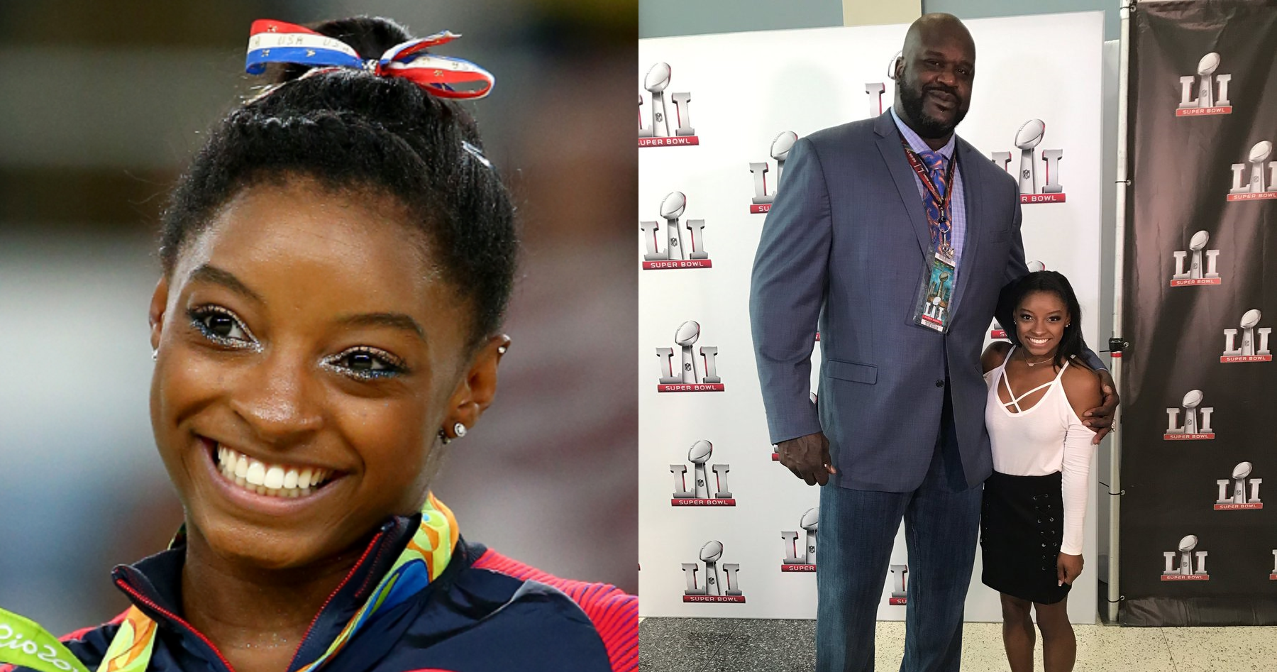 145 公分「體操女王」西蒙拜爾斯遇上 Shaq 最驚人身高差嚇壞網友！ - JUKSY 街星