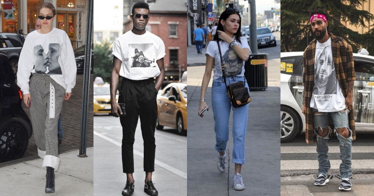 "文字 T" OUT！輕鬆穿出帥氣感，學學潮人的「肖像 T 」穿搭！ - JUKSY 街星